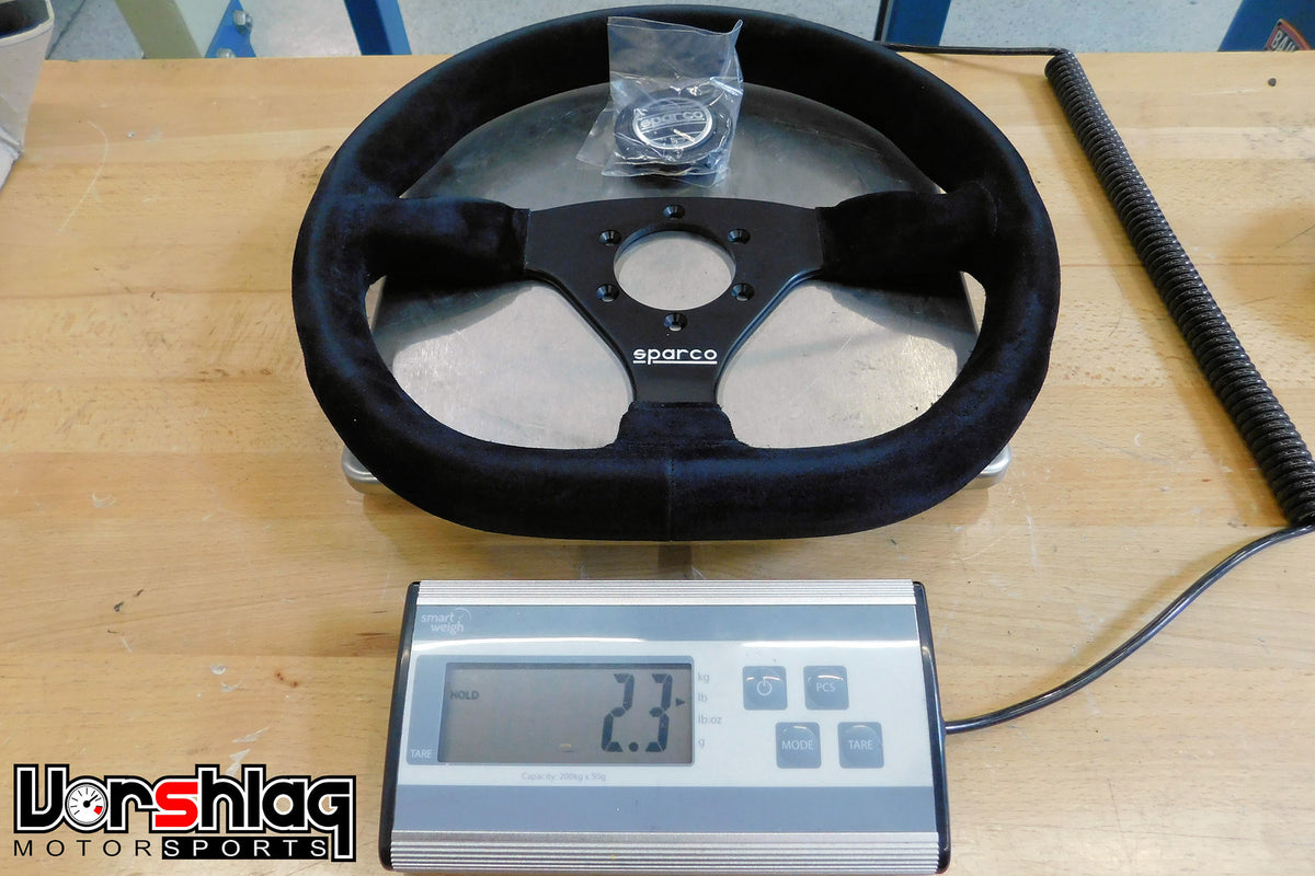 Sparco L360 Steering Wheel, 3 Spoke, Black Suede or Leather - Vorshlag